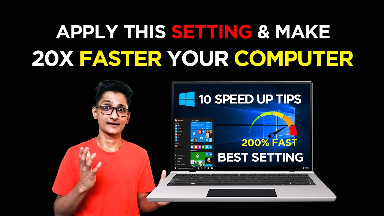 Make your Laptop 20X Super Faster OR Speed up your windows 10 computer ...