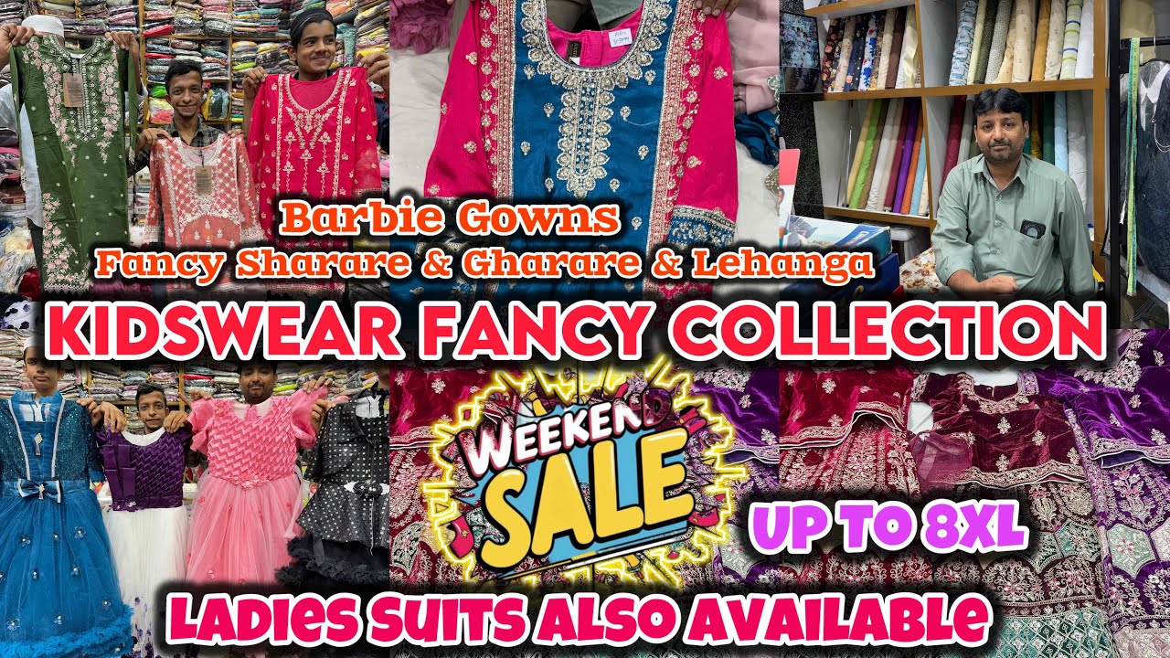 Kidswear Wear Ka Khazana || Fancy Sharare& Gharara& Barbie Gowns ...