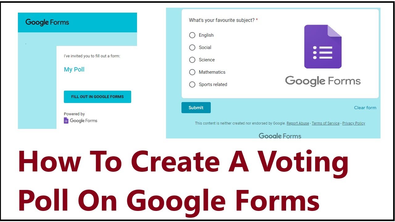 How To Create A Voting Poll On Google Forms - YouTube