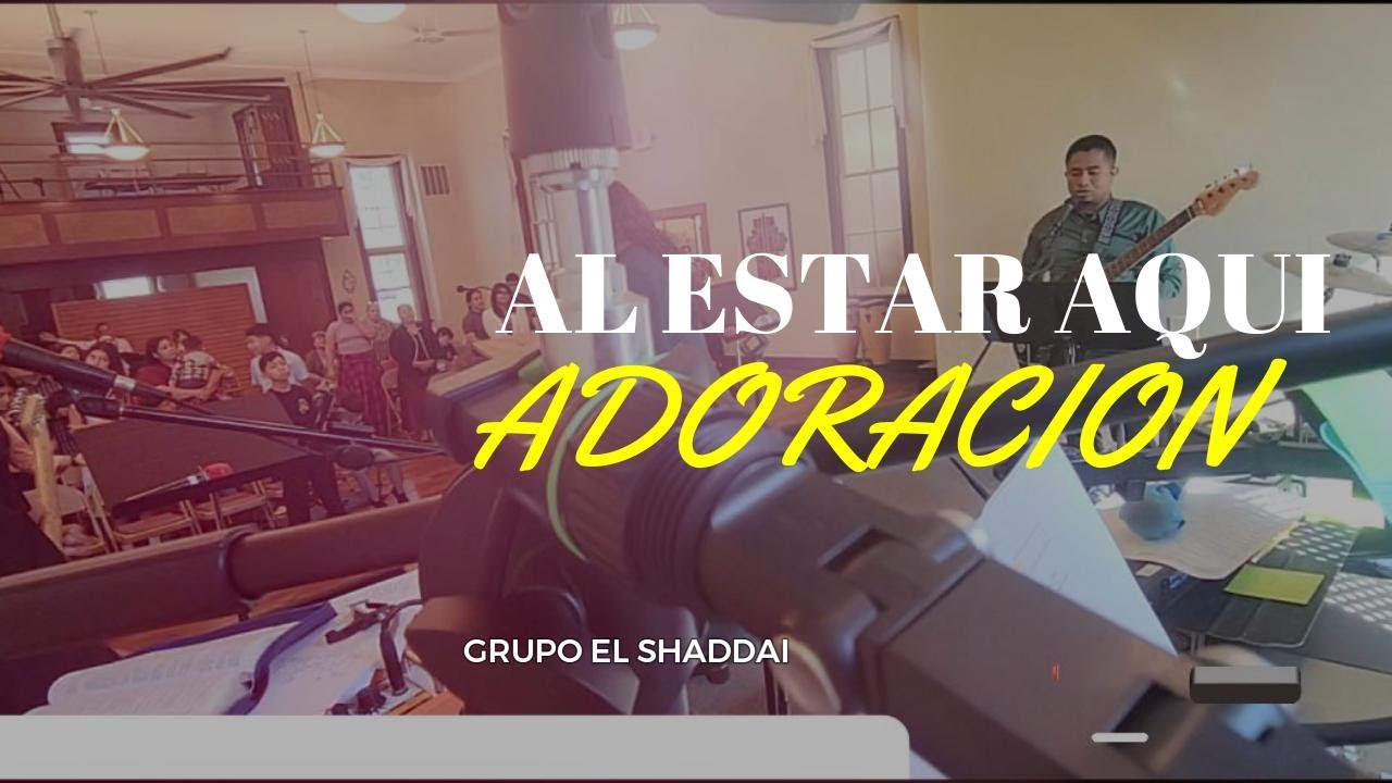Al estar aquí, delante de Ti te adoraré, postrado ante Ti, mi corazón ...