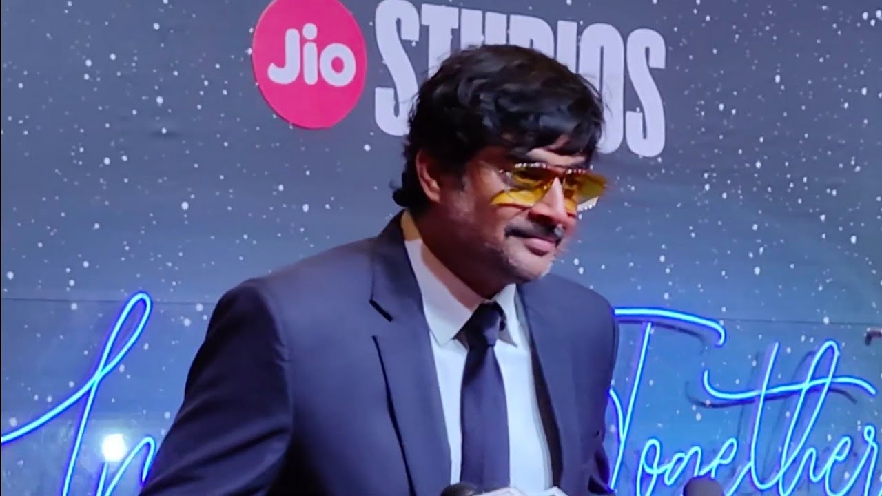 R. Madhavan "Maddy" At Jio Studio Celebration Event - YouTube