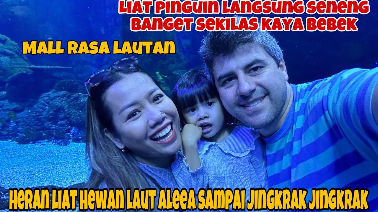 NYENENGIN ANAK KE AQUARIUM BESAR DI MALL MADRID - YouTube