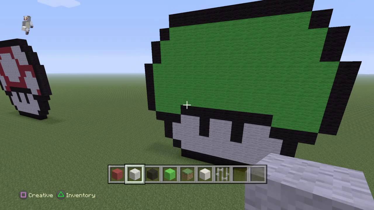Minecraft PS4 Pixel Art - YouTube