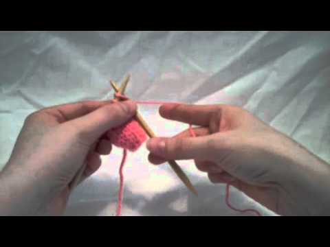 How to: Knit stitch (English style) - YouTube