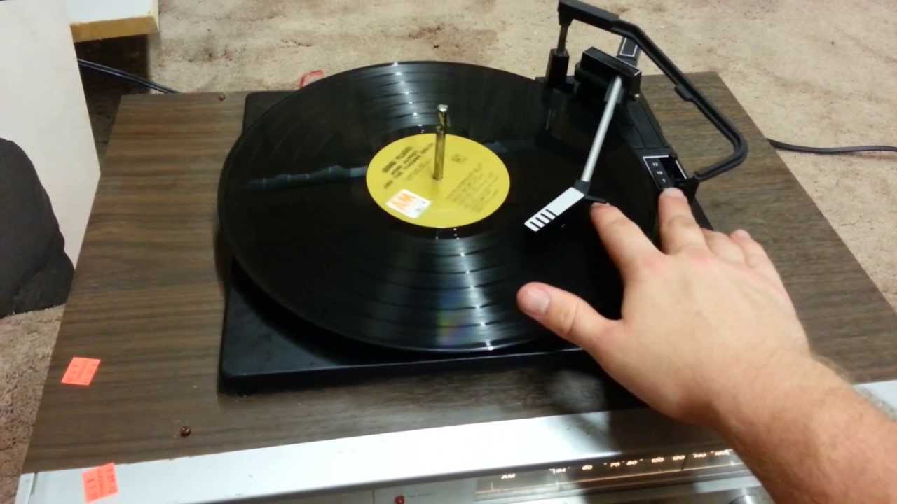 Old Record Player first test - YouTube
