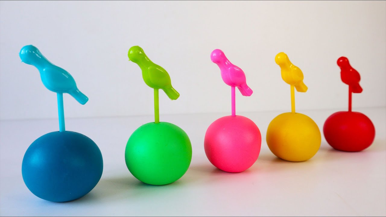 Color Learning For Kids With PlayDoh And Bird Toys | Color Learning For ...