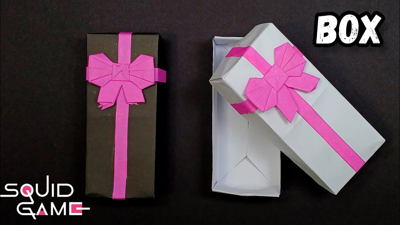 MYSTERIOUS ORIGAMI COFFIN BOX TUTORIAL / INSPIRED BY SQUID GAME ! - YouTube