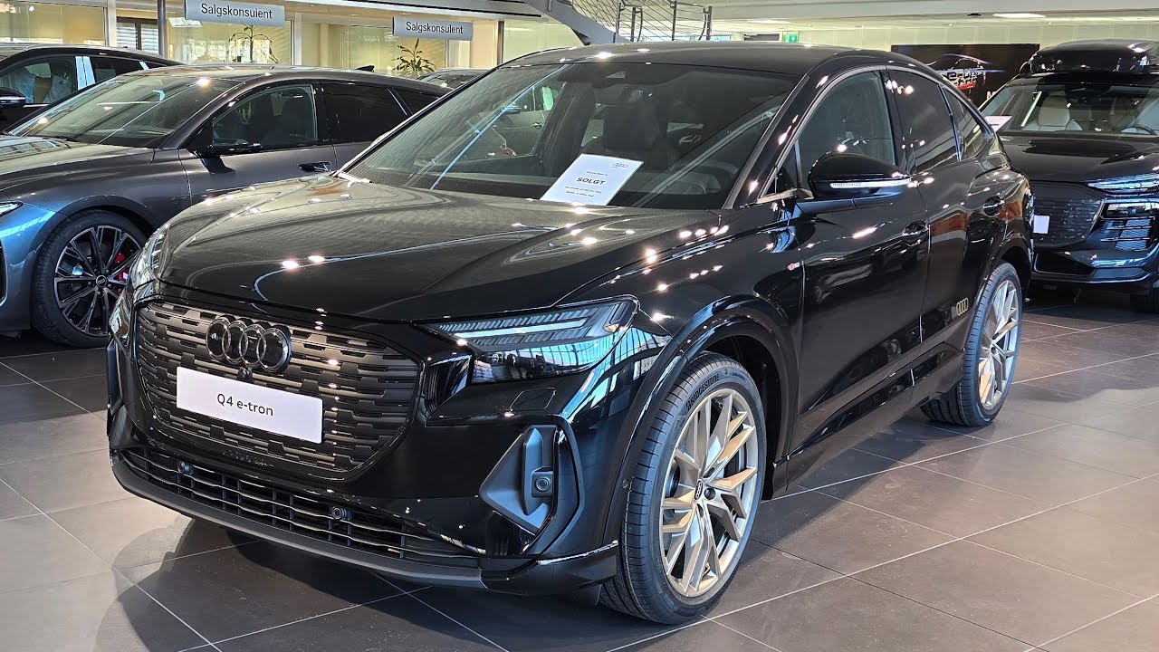 New 2025 Audi Q4 55 e-tron S line Electric ⚡ SUV interior & Walkaround ...
