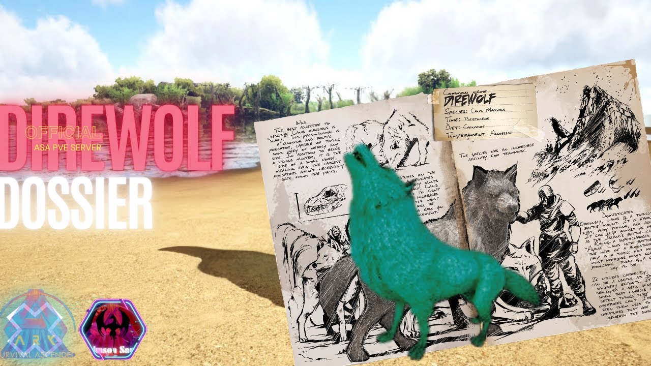 Direwolf Dossier || Explorer Note x Ark Survival Ascended from Official ...