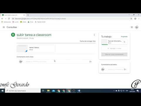 Entregar tarea en Classroom - YouTube