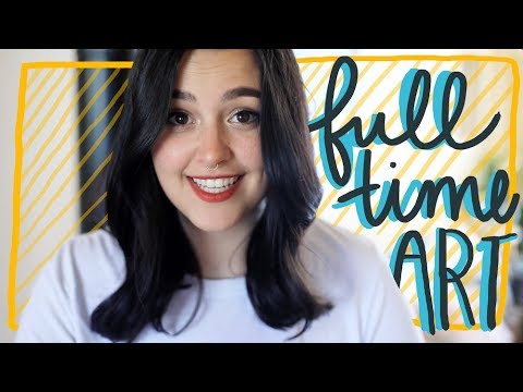 i quit my job to become a full-time artist!! - YouTube