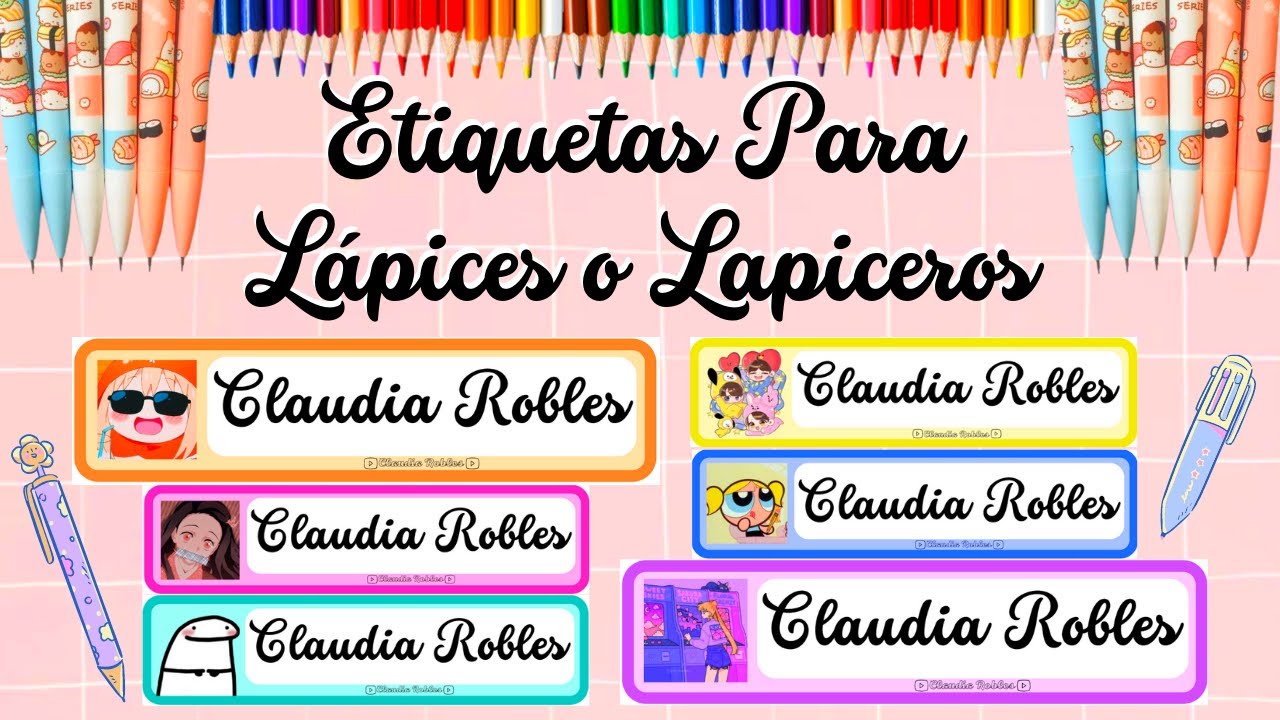 Etiquetas Imprimibles Con Temática De Crayones Crayola Labels Etsy