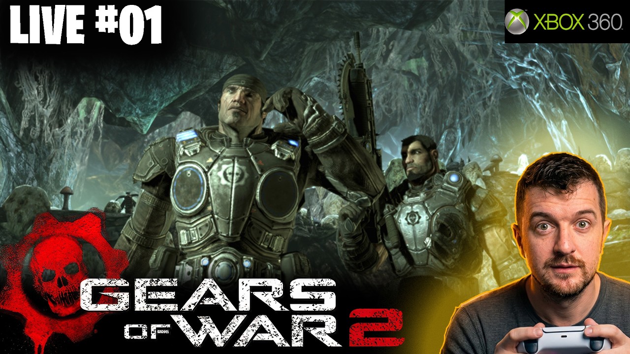 🔴LIVE 01 GEARS OF WAR 2 - 2008 XBOX360 Gameplay Walkthrough FULL GAME ...