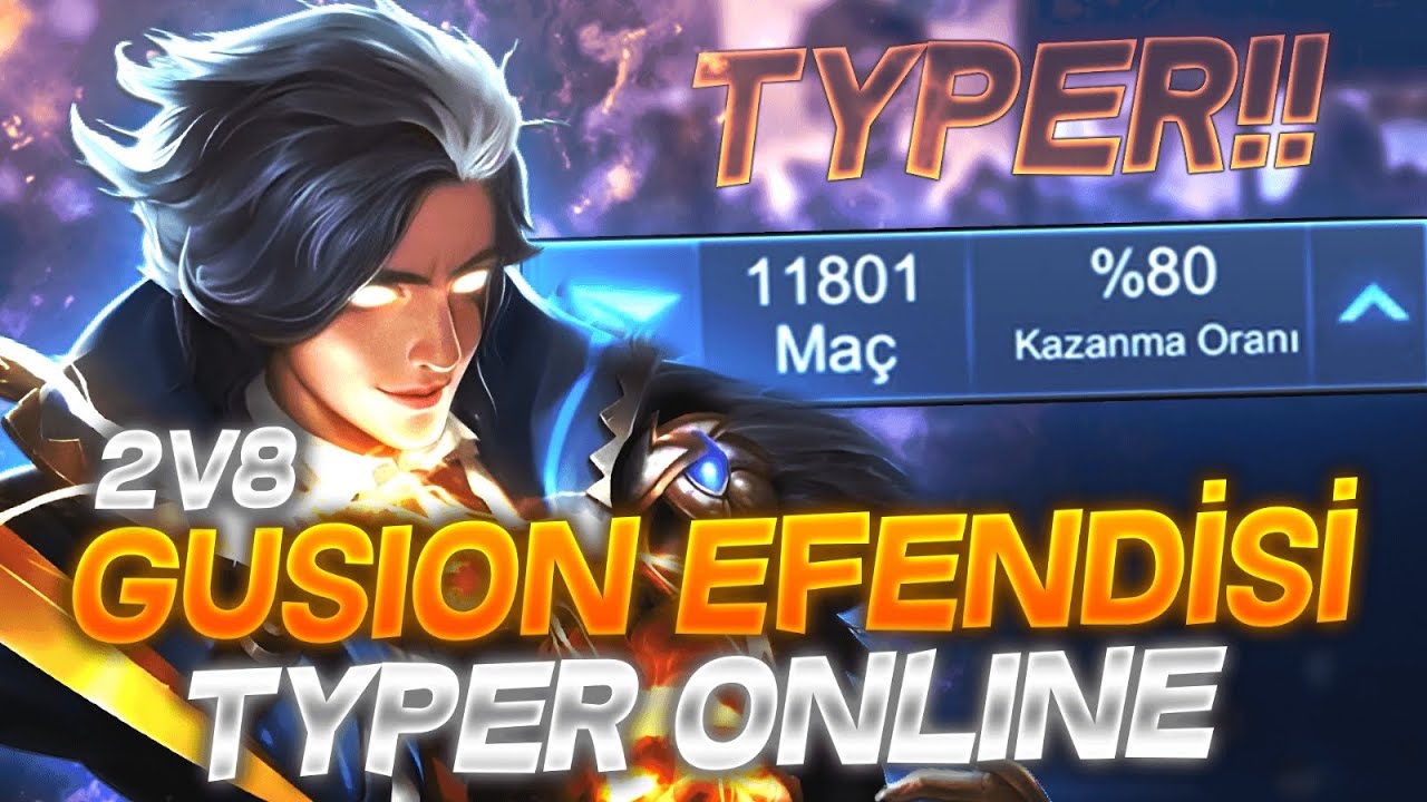 2V8 GUSION EFENDİSİ TYPER ONLINE 12.000 MATCH 80 WIN RATE - YouTube