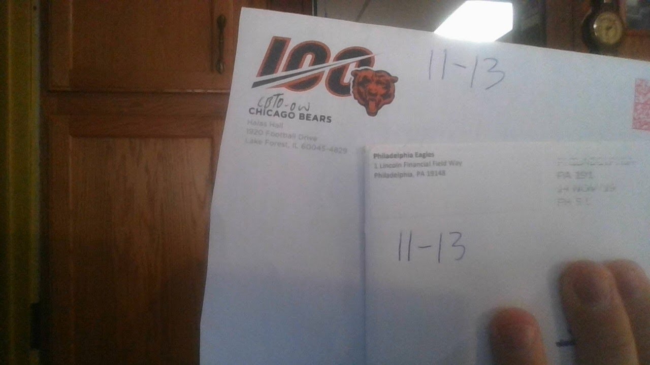 2 NFL Fan Packs. Chicago Bears & Philadelphia Eagles - YouTube