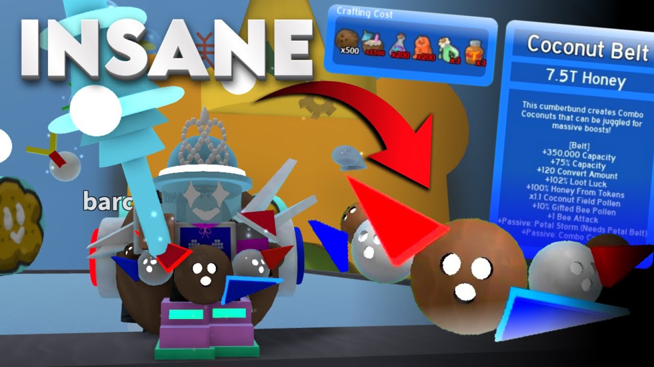 Buying the Coconut Belt! - Bee Swarm - YouTube