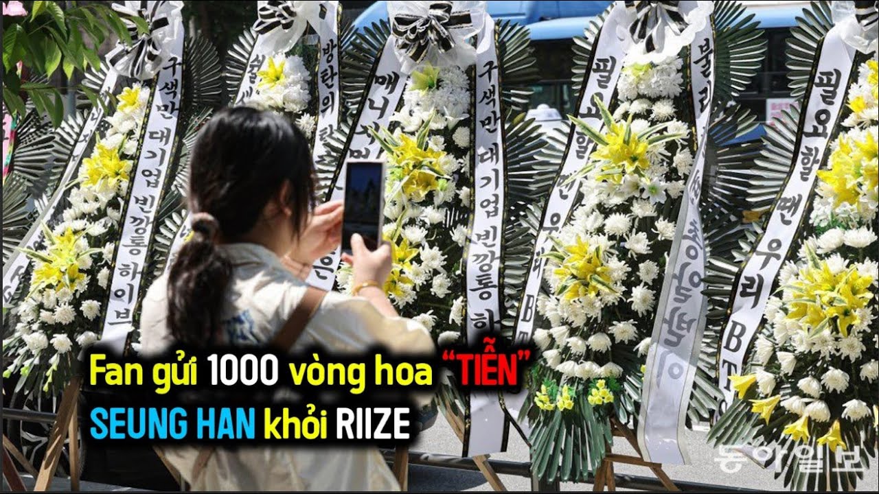 TỔNG HỢP TIN TỨC KPOP Fan gửi 1000 vòng hoa tiễn Seung Han khỏi RIIZE ...