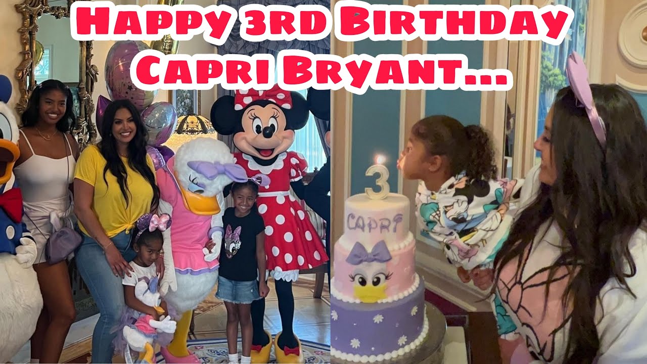 VANESSA BRYANT AND HER GIRLS CELEBRATES CAPRI BEAN 3RD BIRTHDAY AT ...