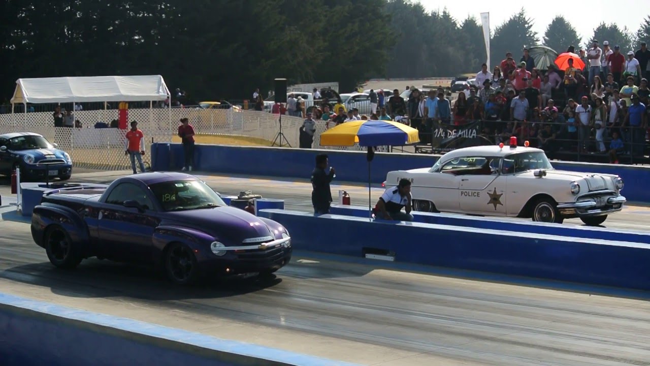 Chevrolet SSR vs Pontiac Patrulla. Arrancones Pegaso, febrero 21 2016 ...