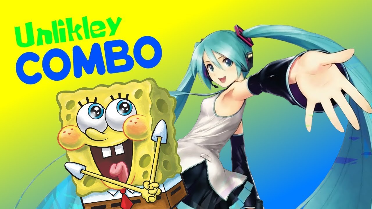 SpongeBob and Miku CROSSOVER SPEEDPAINT - YouTube