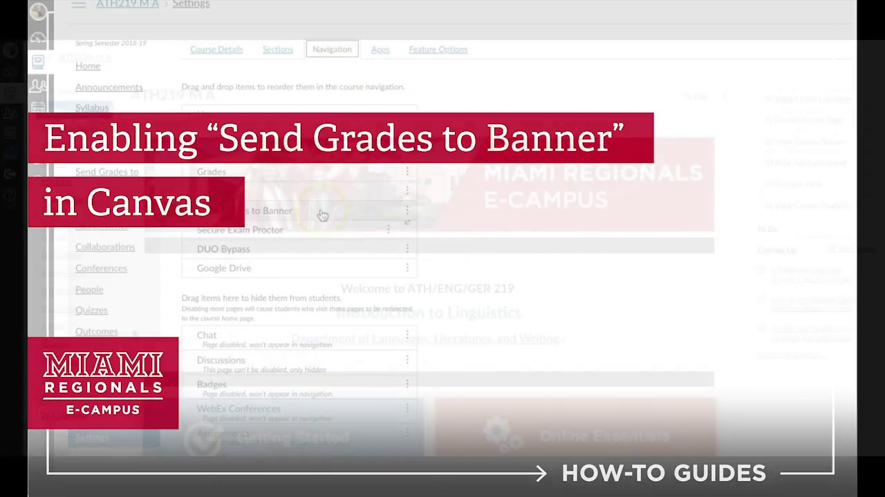 Enabling "Send Grades to Banner" in Your Canvas Course - YouTube