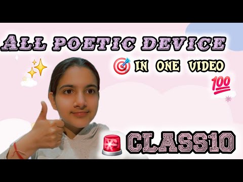 Learn all poetic devices🌟 before your exam 🚨class10 cbse🎯 #english # ...