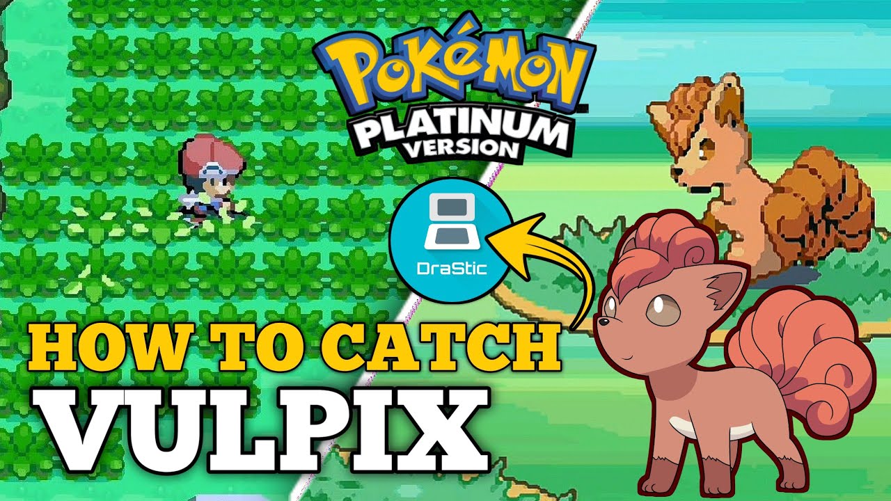 How to catch VULPIX in Pokemon Platinum | Drastic DS | Tutorial - YouTube