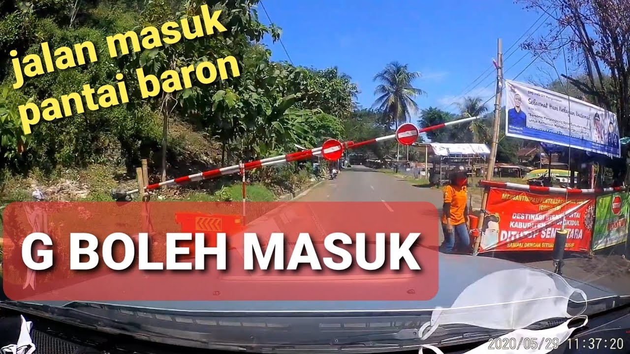 DASHCAM, jls, pantai baron, arah wonosari - YouTube