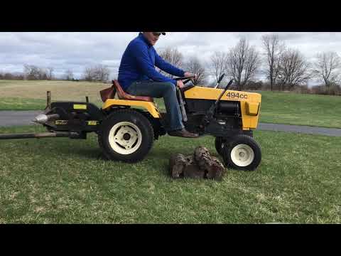 Bark Buster Wood Splitter for Garden Tractors - YouTube