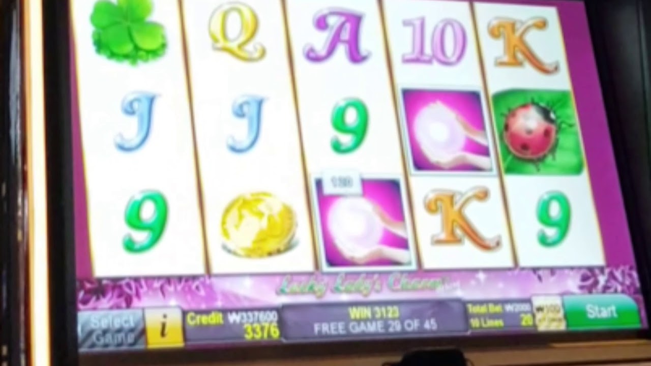 강원랜드 High1 casino Lucky Lady's cham bonus big win game - YouTube