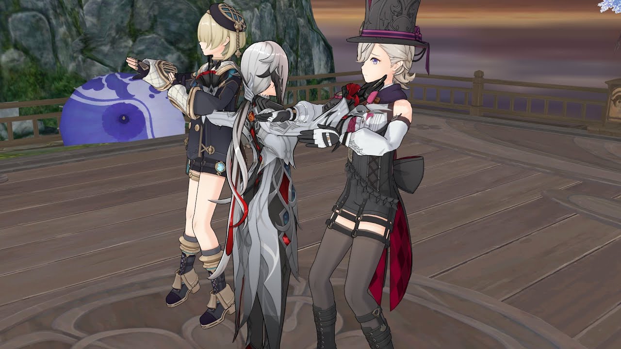 MMD Genshin Wrestling - House of the Hearth Showdown - YouTube