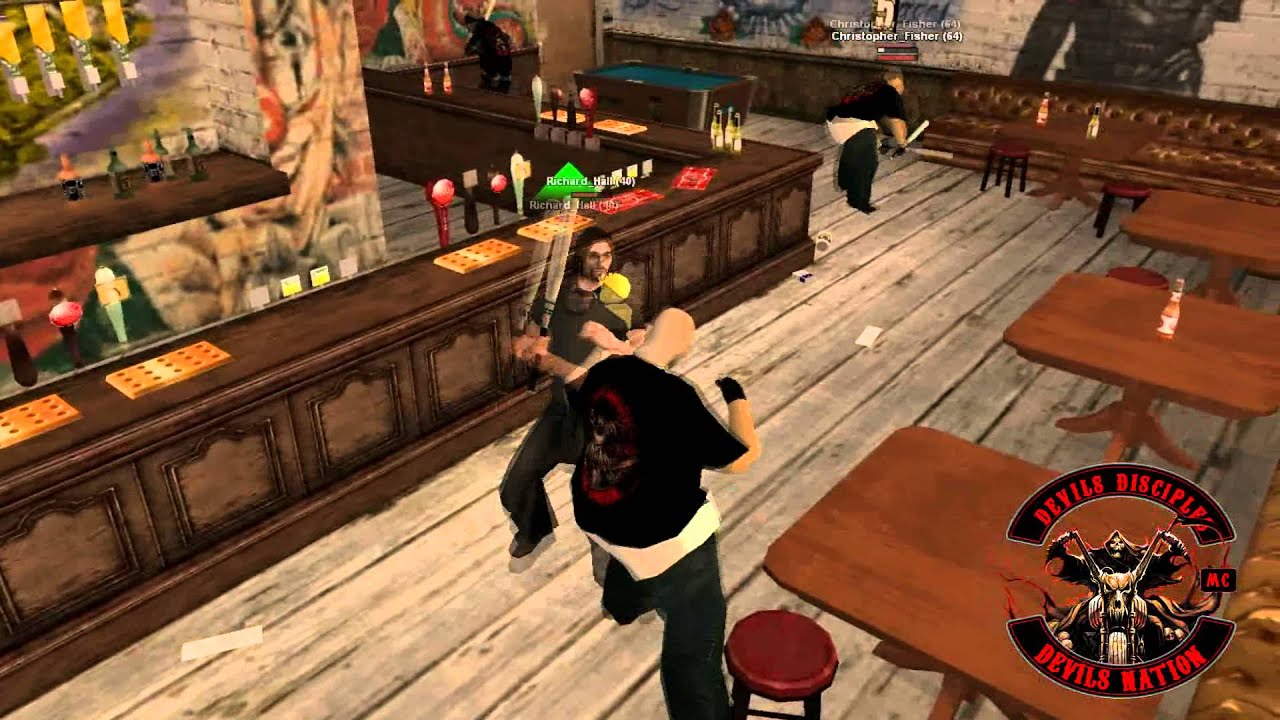 [RC-RP] Devil's Disciples MC vs The Fallen Angels MC - Brawl - YouTube