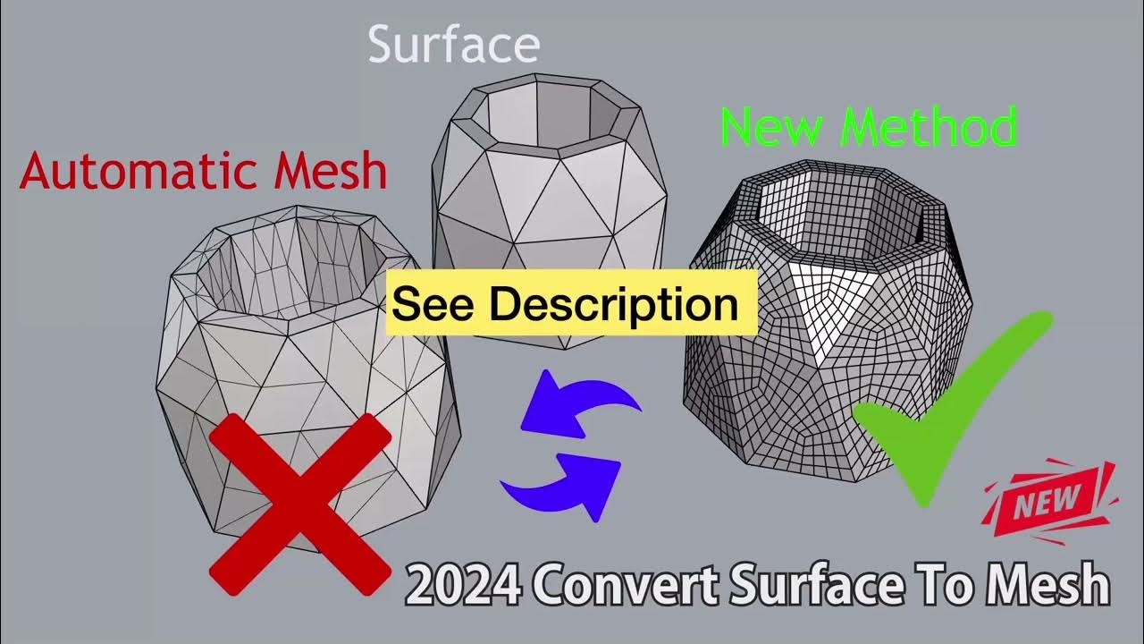 Create mesh from surface Tutorial - YouTube