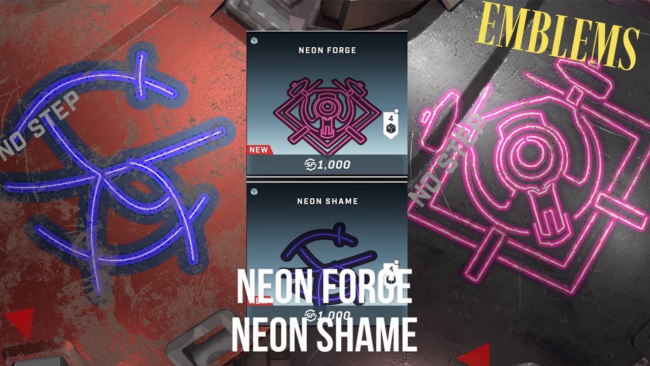 Neon forge & Neon Shame - Emblems - Halo Infinite Exchange - YouTube