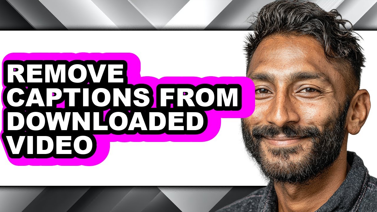 How to Remove Captions from Downloaded Video (updated) - YouTube