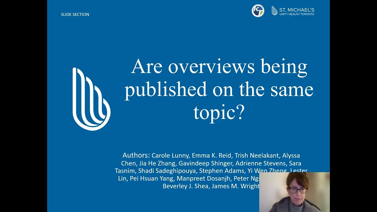 Advances in Methods for Overviews of Reviews - YouTube