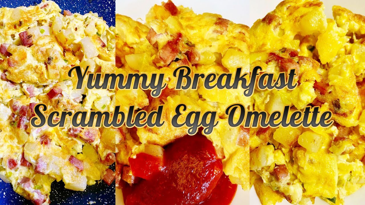 Scrambled Egg Omelette Recipe / Breakfast Recipes - YouTube