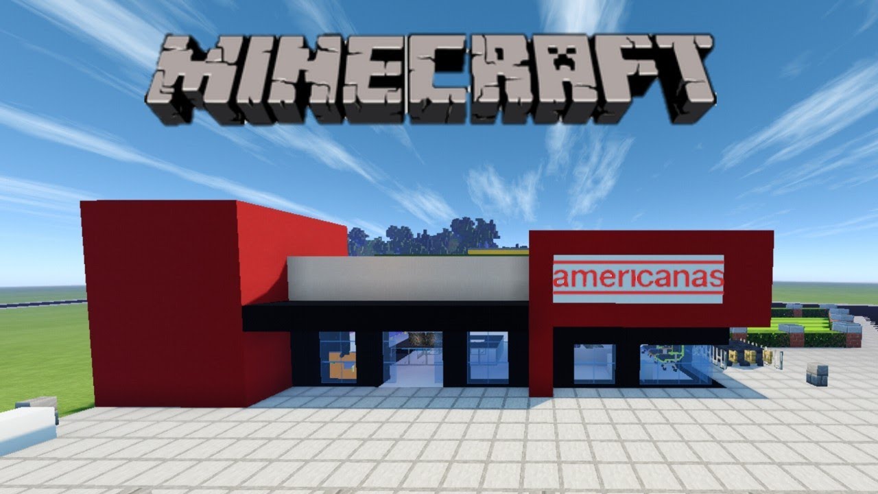 Minecraft : Building City #4 Lojas Americanas - YouTube
