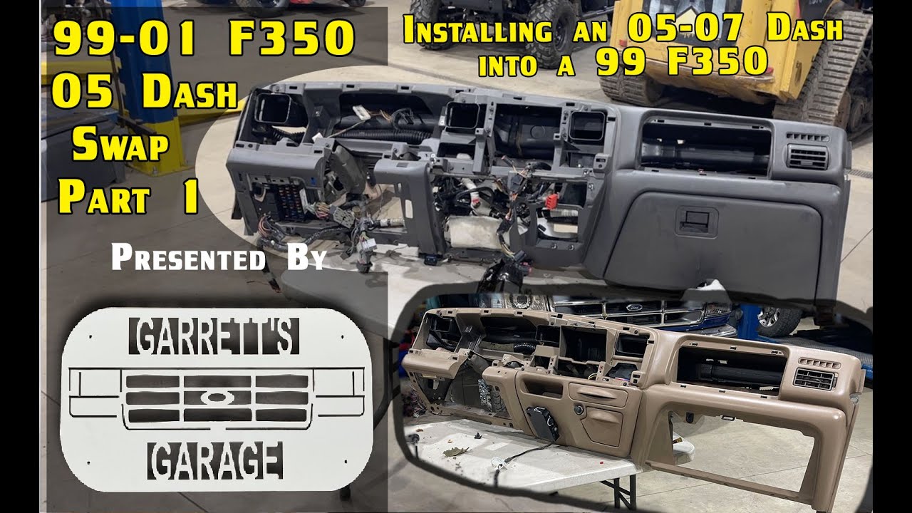 99-04 to 05-07 F-350 Super Duty Dash Swap! - YouTube