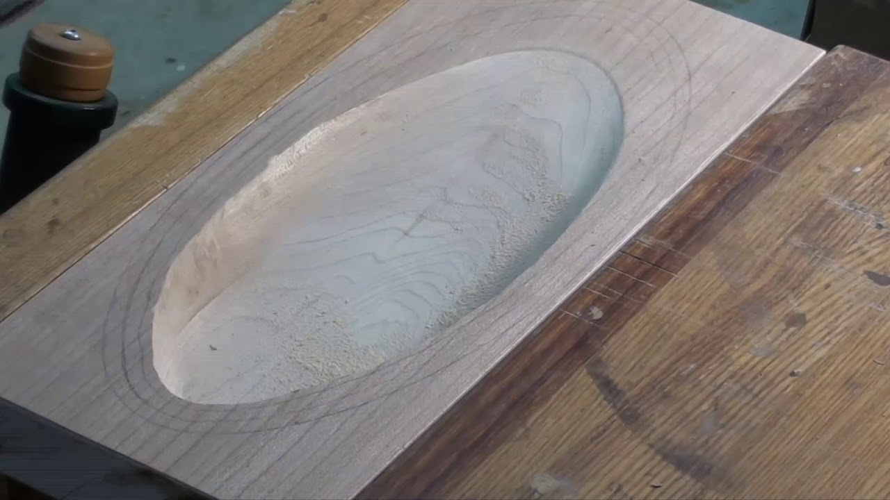 Power Carving a Dish - YouTube