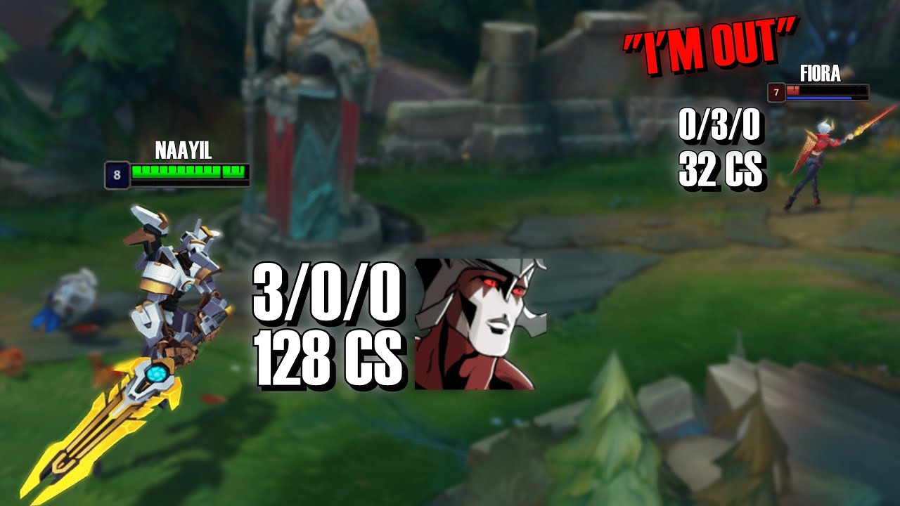 HOW TO DESTROY FIORA PLAYERS AS AATROX | NAAYIL - YouTube