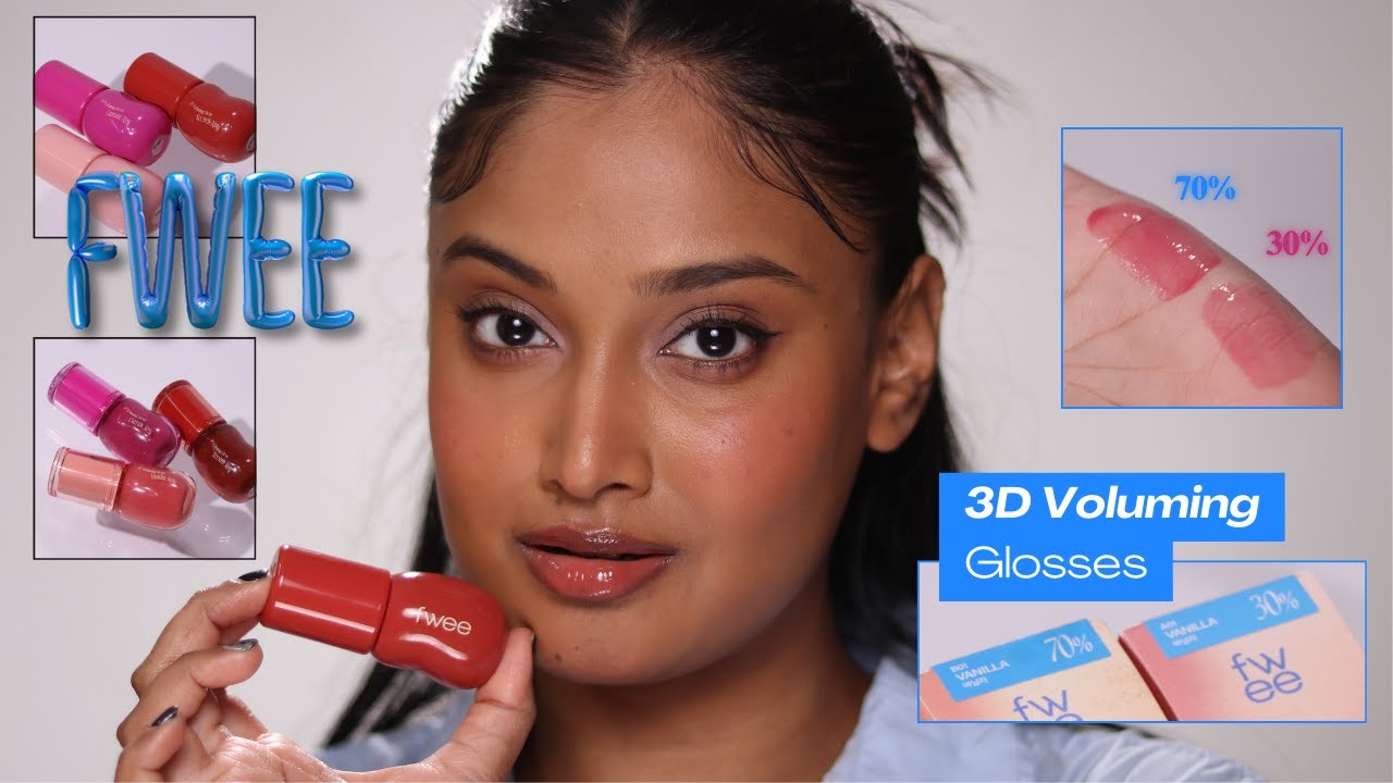 30% or 70%? Are Fwee’s 3D Voluming Glosses brown skin-friendly? 🧸 - YouTube