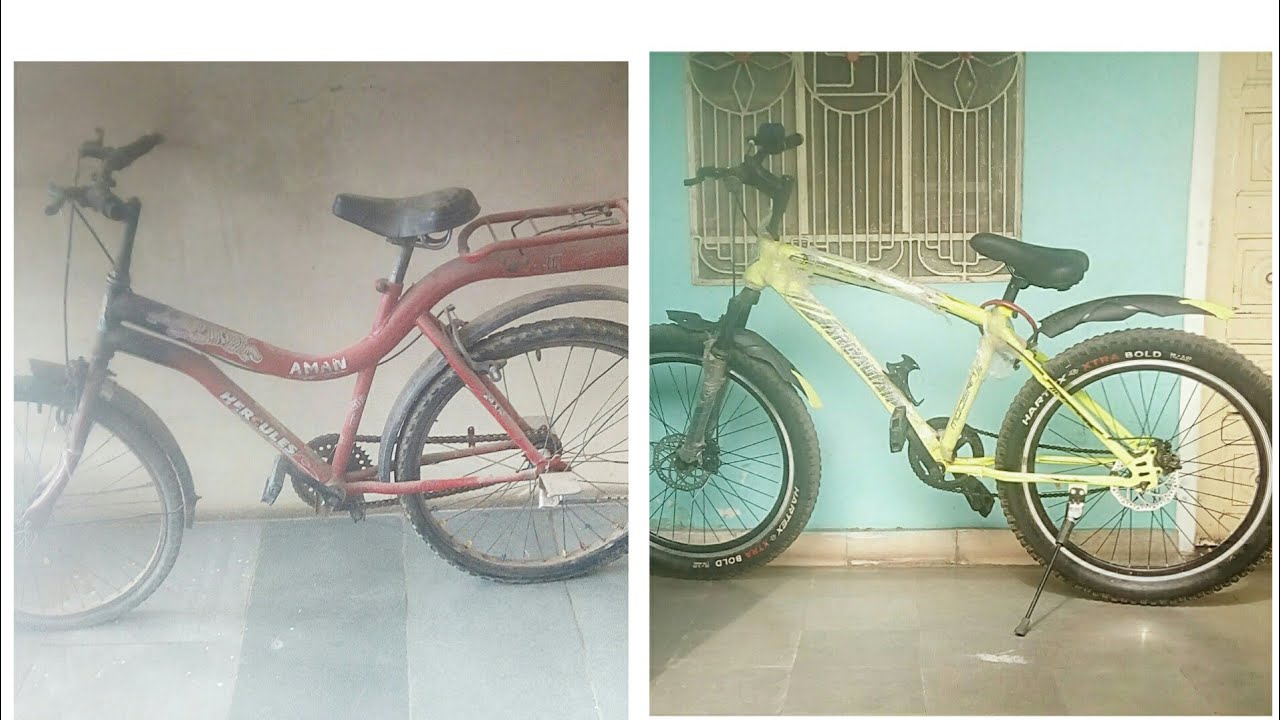 My new cycle & old cycle - YouTube