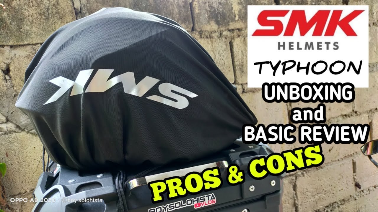 SMK HELMET unboxing and basic review│pros & cons - YouTube
