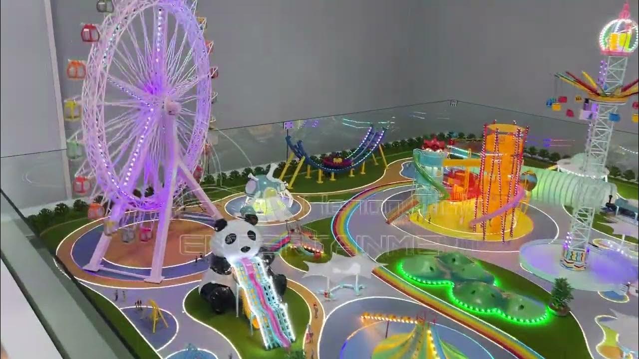 Un powered kids park simulation diagram | entire park design ...