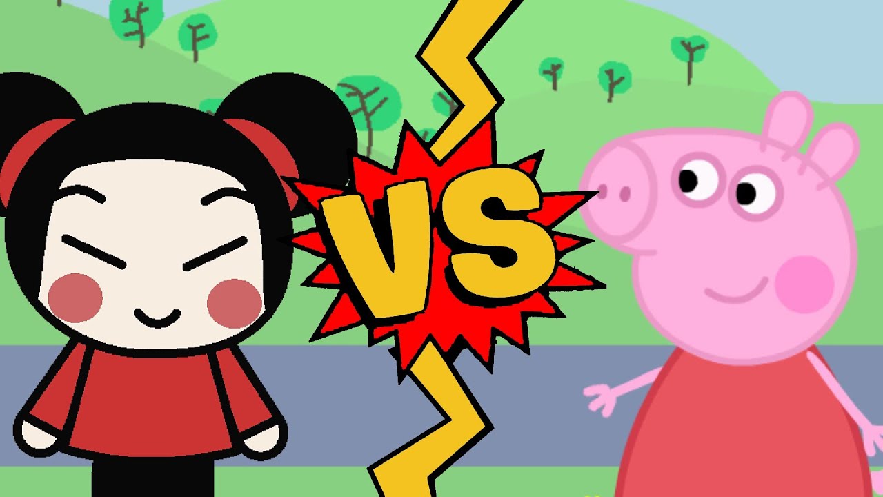 M.U.G.E.N. Battles | Pucca vs Peppa Pig - YouTube