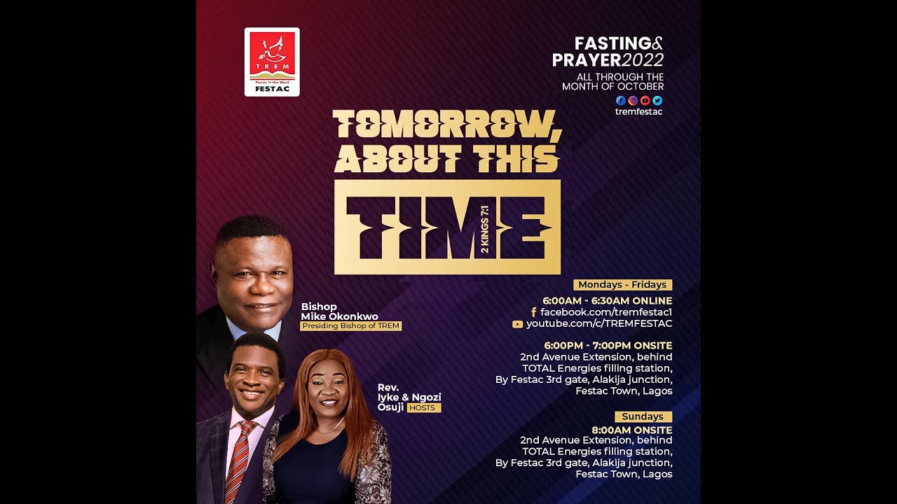 Tomorrow About This Time Prayers | Day 12 Evening Session | Wednesday ...
