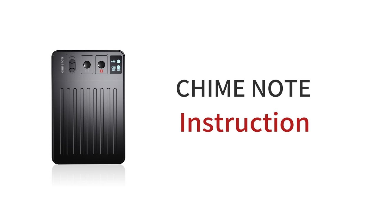 CHIME NOTE AI Voice Recorder Instruction - YouTube