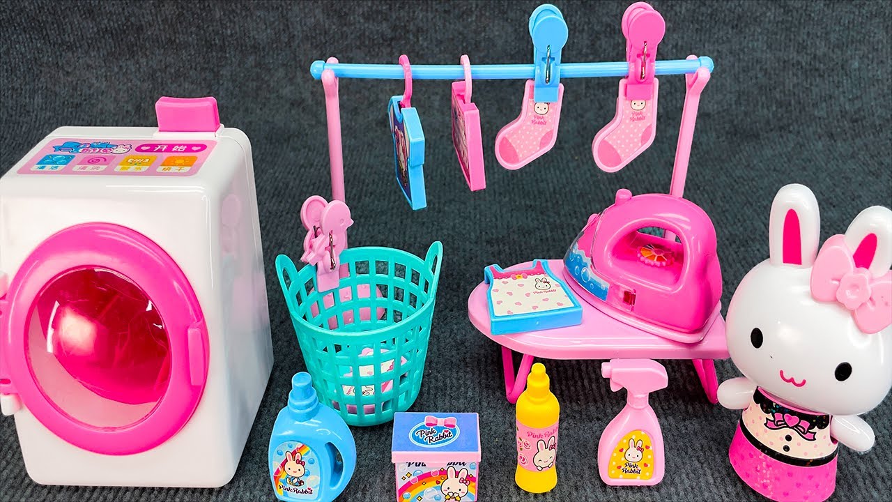 129 Minutes Satisfying with Unboxing Cute Hello Kitty Laundry set，Ice ...