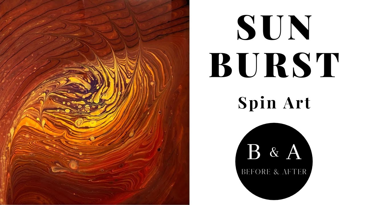 Explosive Sun Burst, Solar Flare, Acrylic Pour - YouTube